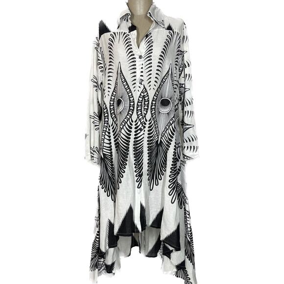 Step In Style | Dresses | Step In Style Cotton Boho Shirt Dress High ...